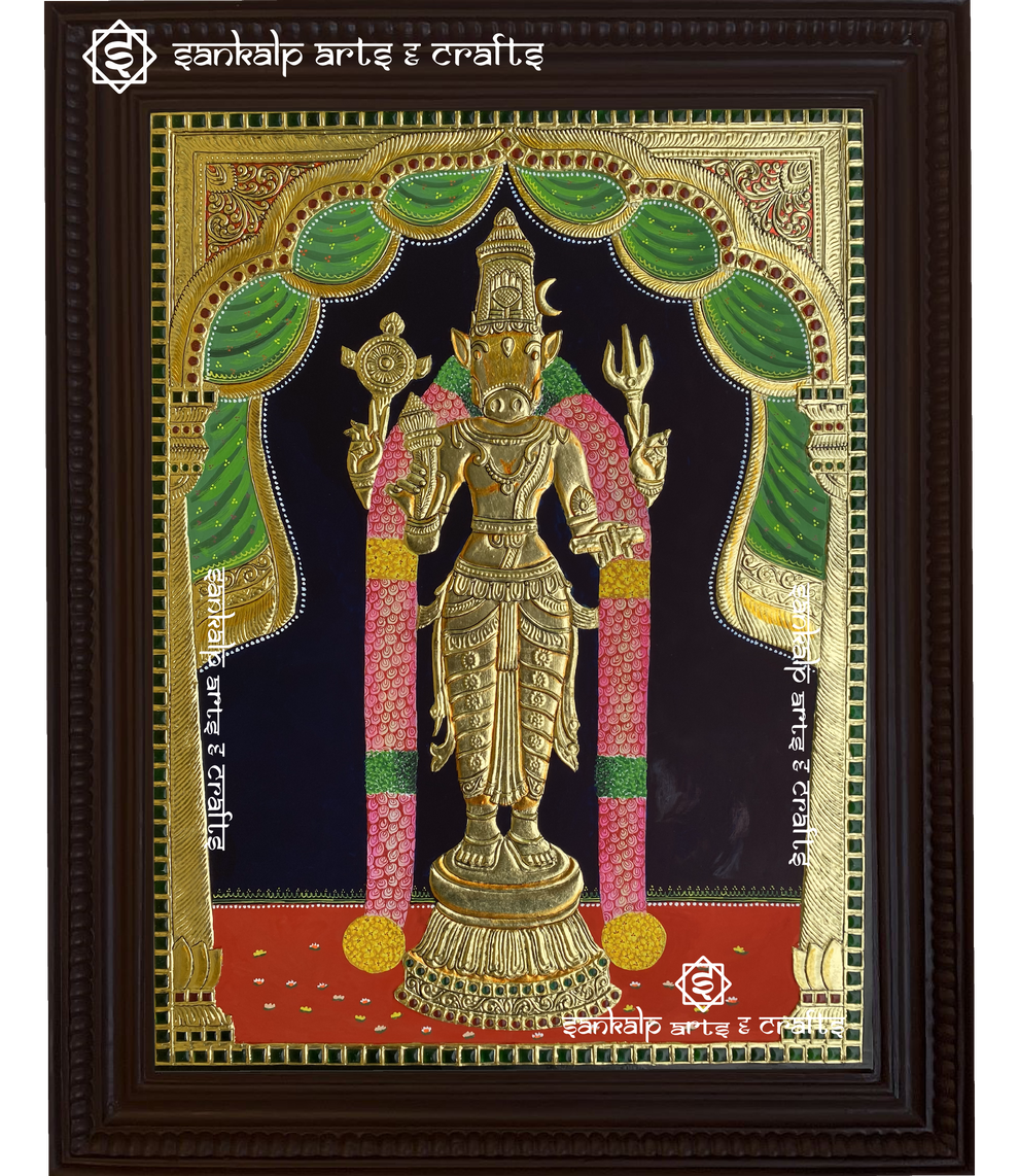 Varahi Amman Tanjore Painting – SANKALP ARTS & CRAFTS