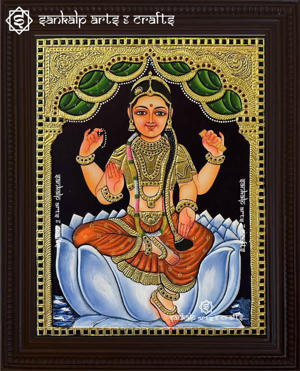 Bala Tripura Sundari Tanjore Painting – SANKALP ARTS & CRAFTS