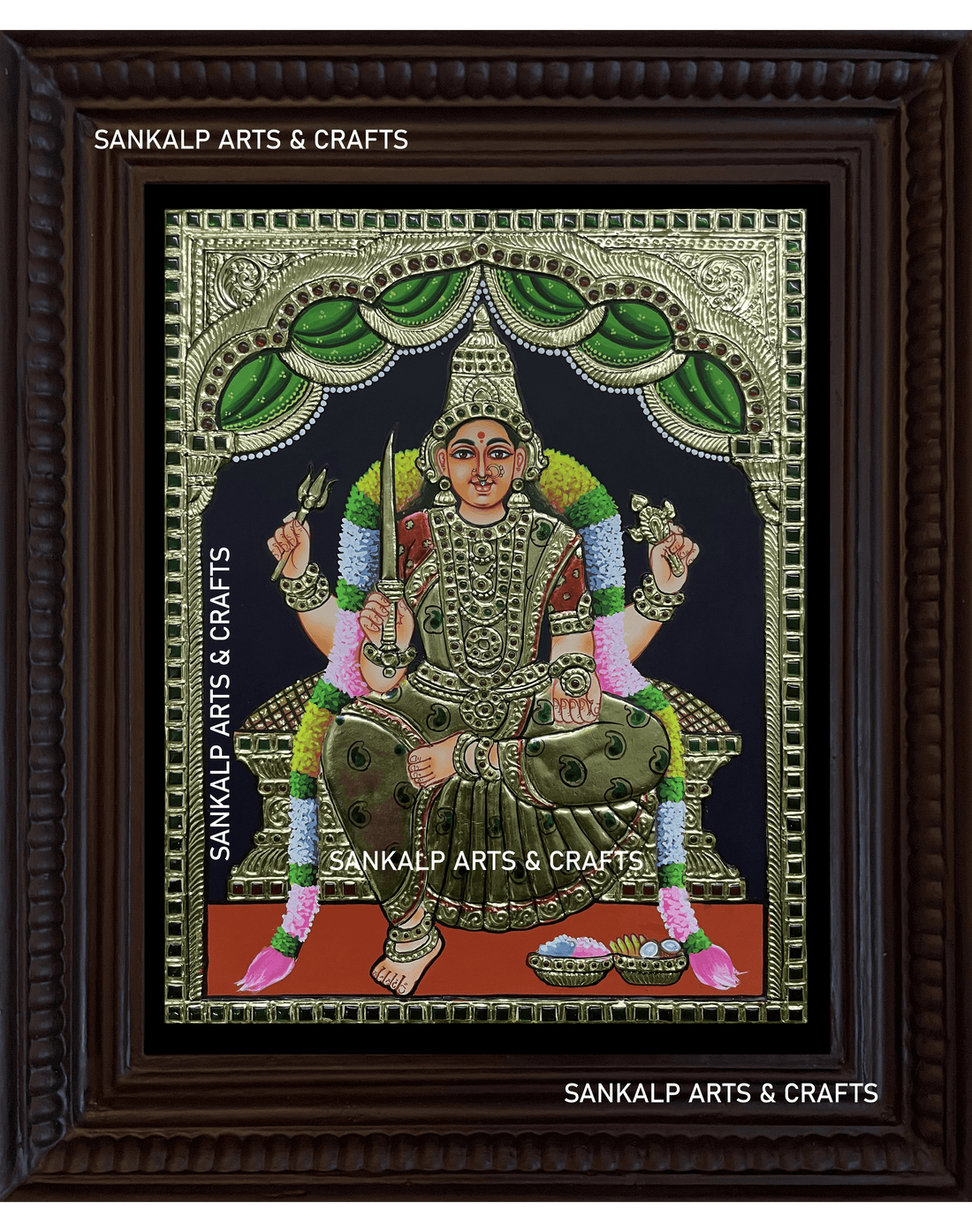 Amman Tanjore Painting – SANKALP ARTS & CRAFTS