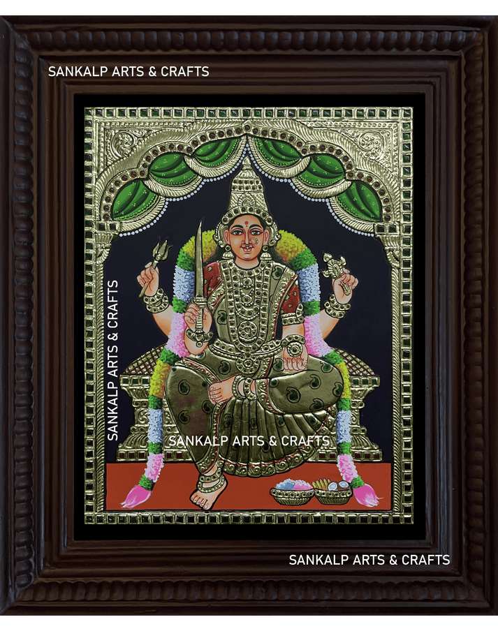 Amman Tanjore Painting – SANKALP ARTS & CRAFTS